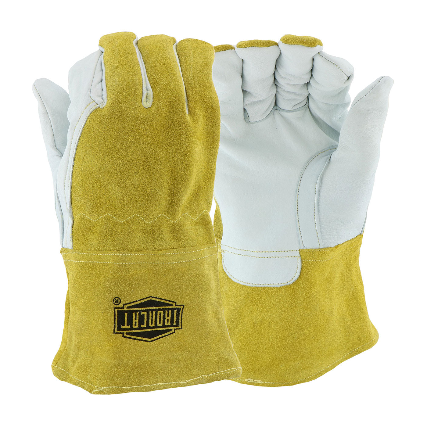 Premium Top Grain Goatskin Leather MIG Welder's Glove with Split Cowhi ...
