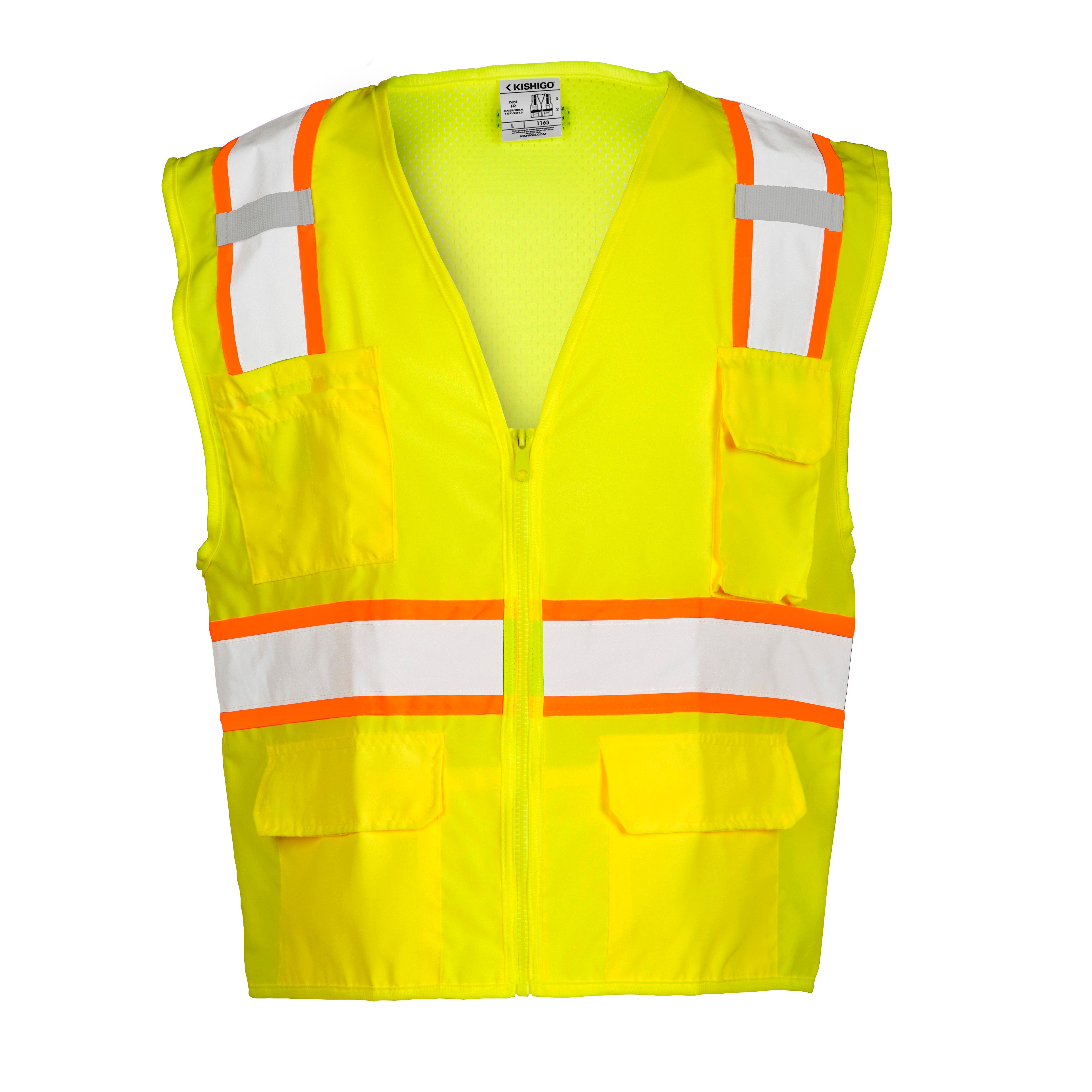 Solid Front with Mesh Back Vest – BDG Safety
